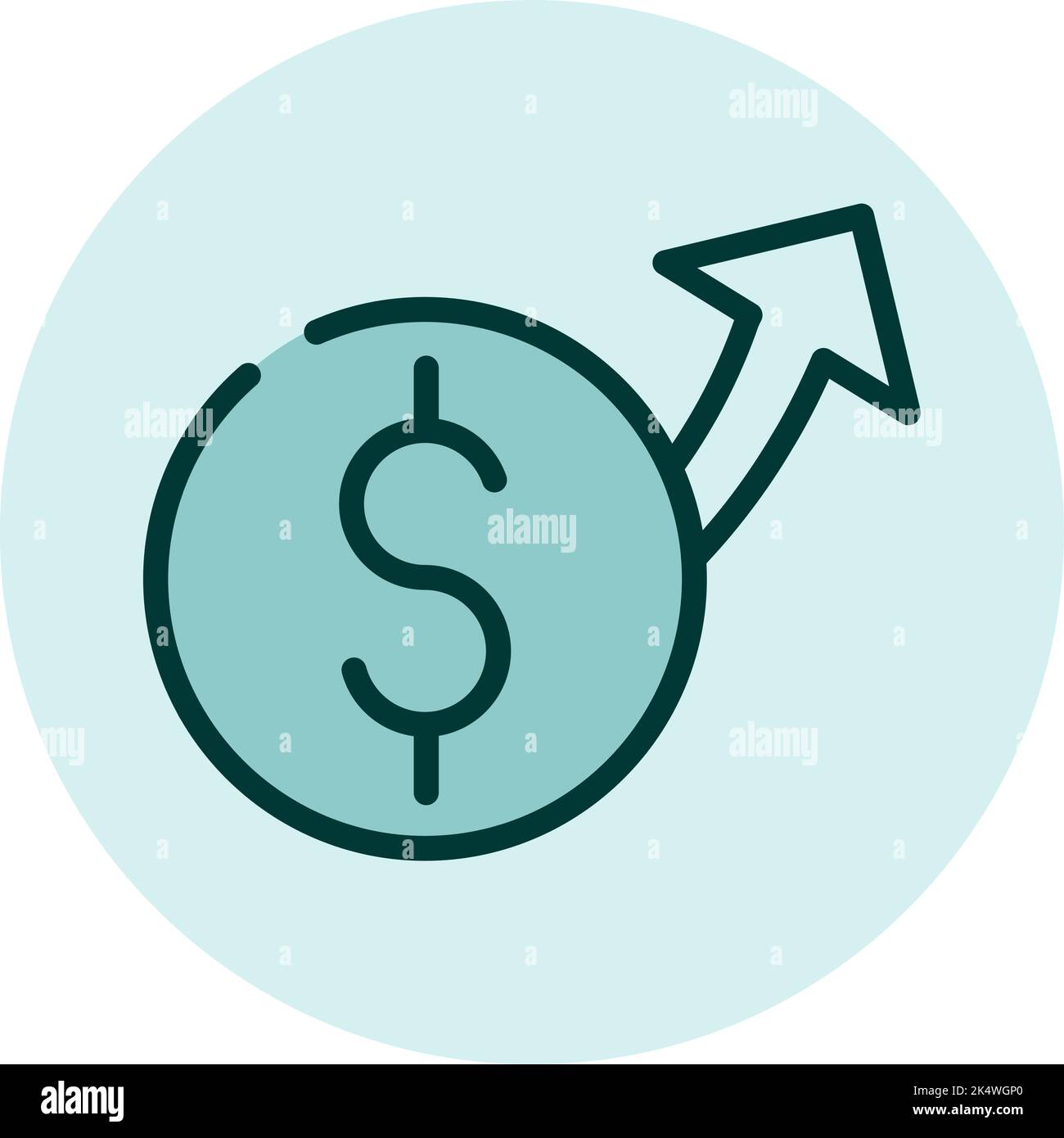Money increase vector hi-res stock photography and images - Alamy