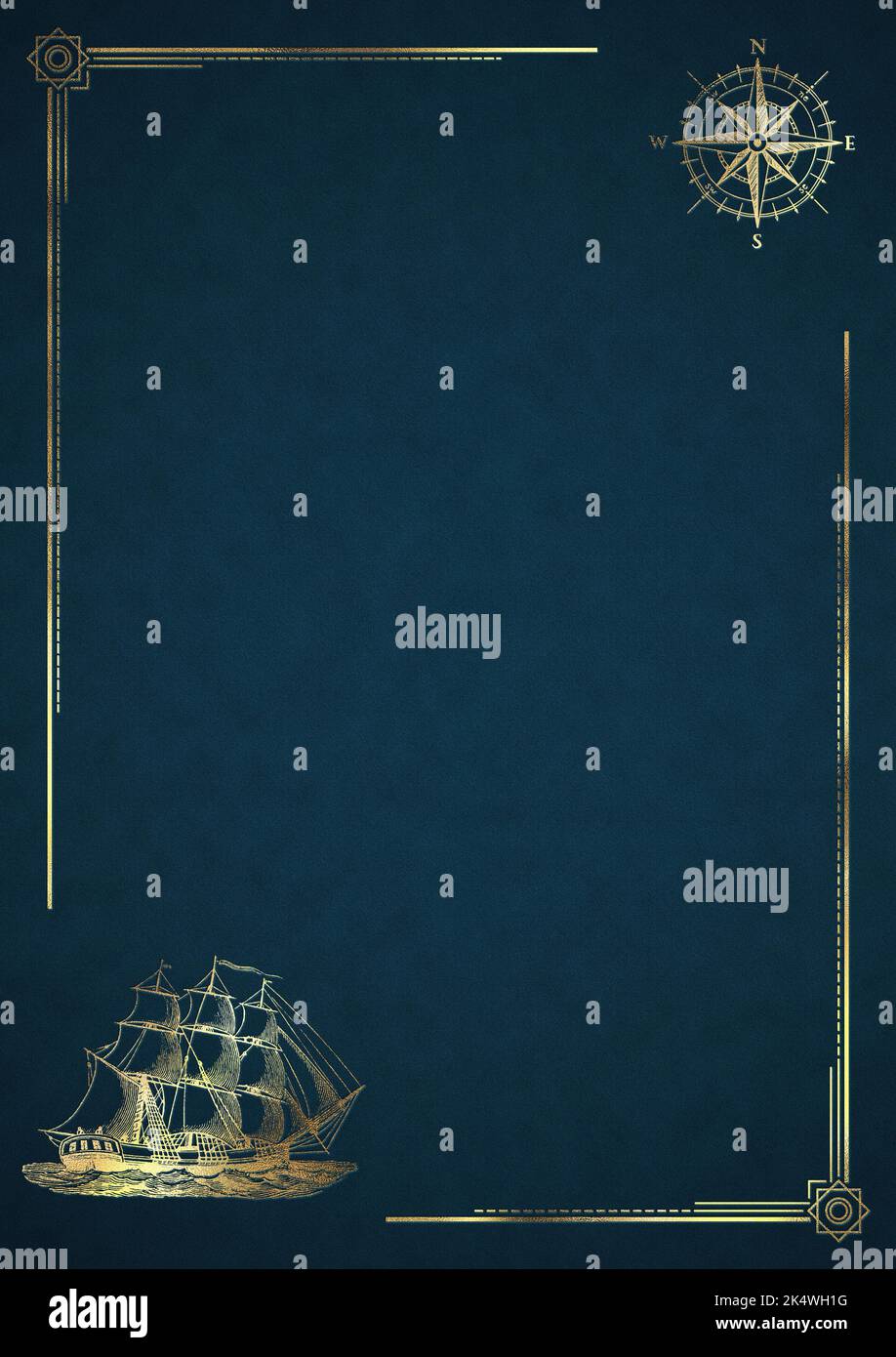 Boat Sailing Nautical Marine Compass Travel Template Presentation ...