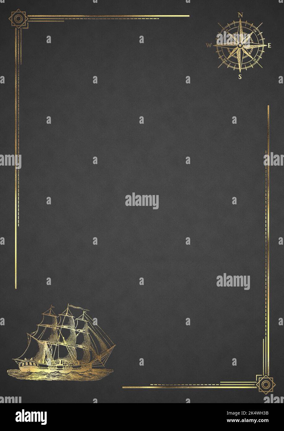 Boat Sailing Nautical Marine Compass Travel Template Presentation ...