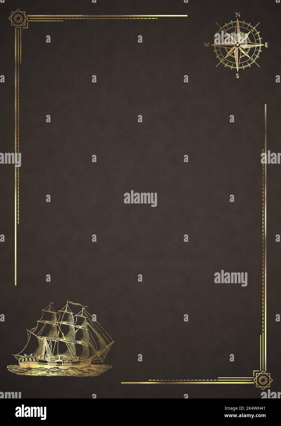 Boat Sailing Nautical Marine Compass Travel Template Presentation ...