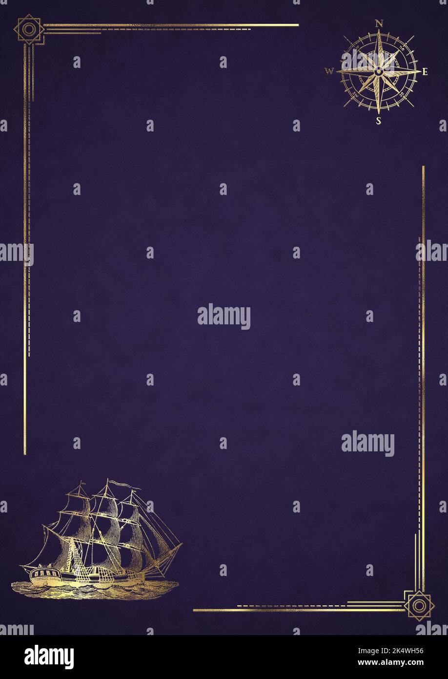 Boat Sailing Nautical Marine Compass Travel Template Presentation ...