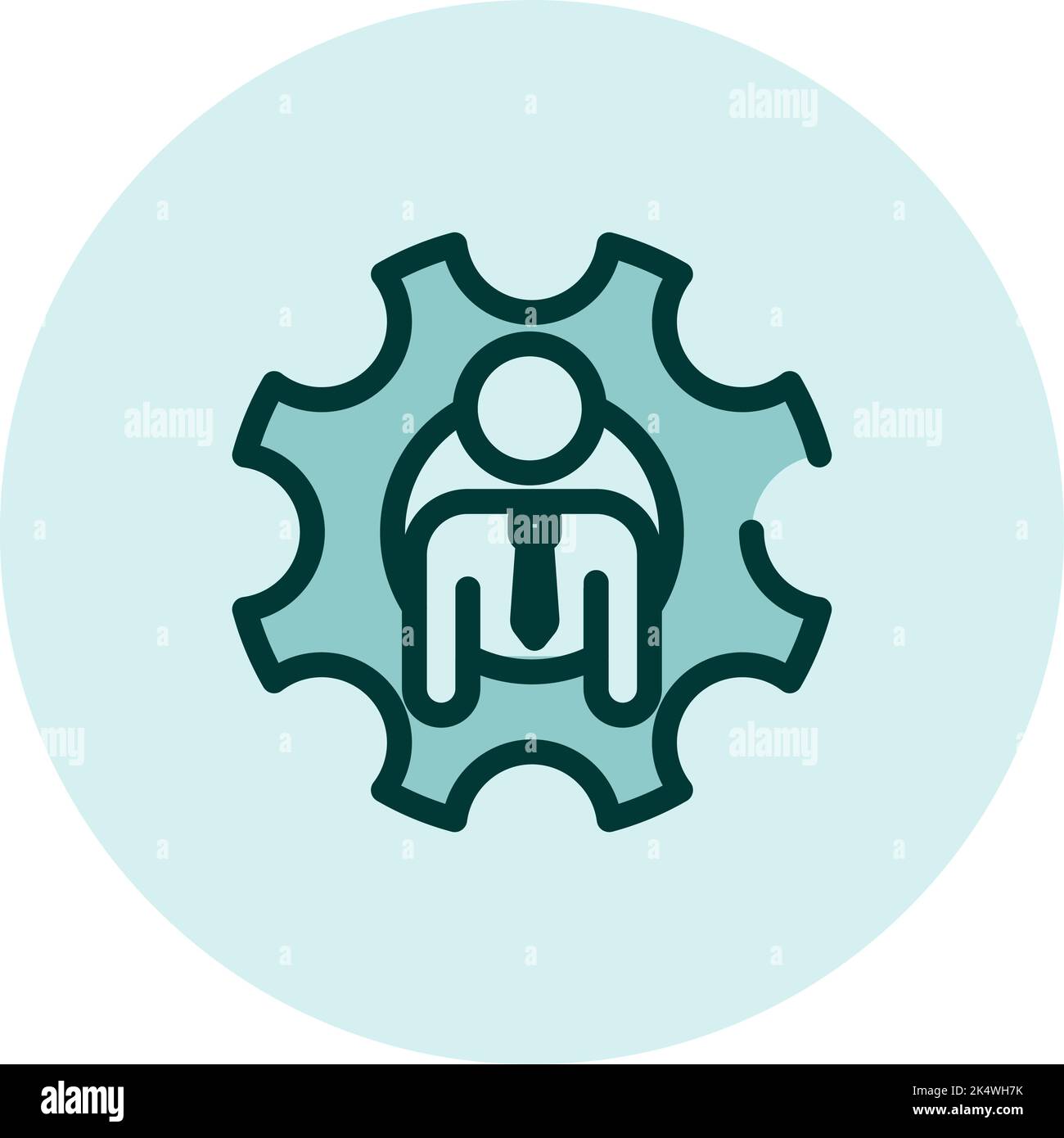 Personal development, illustration, vector on a white background Stock ...