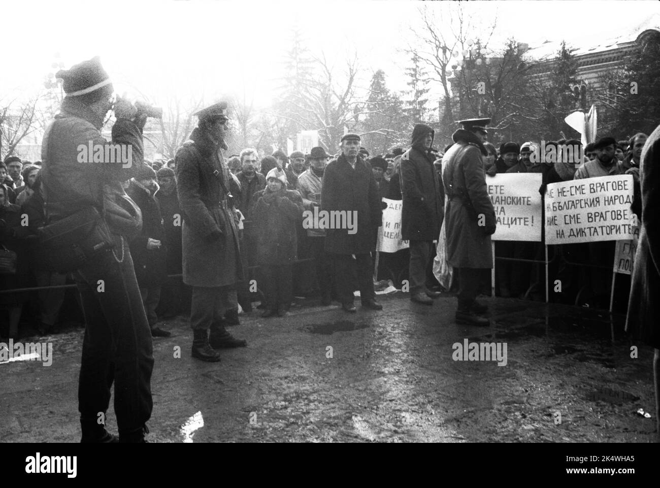 Rally of the Democratic Front, St. Alexander Nevsky Sq., Sofia ...