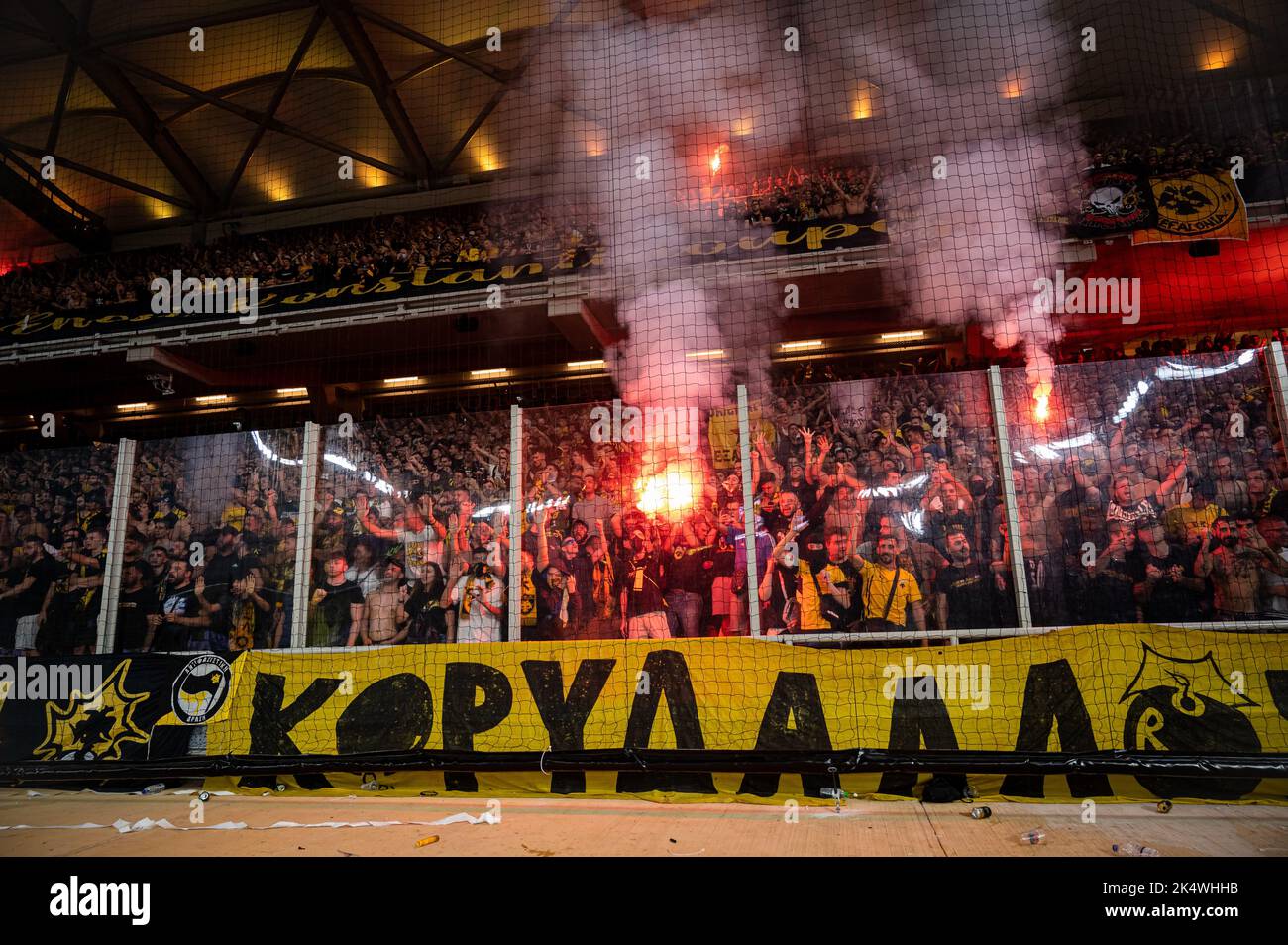 Athens, Lombardy, Greece. 3rd Oct, 2022. Fans and atmosphere in new ...