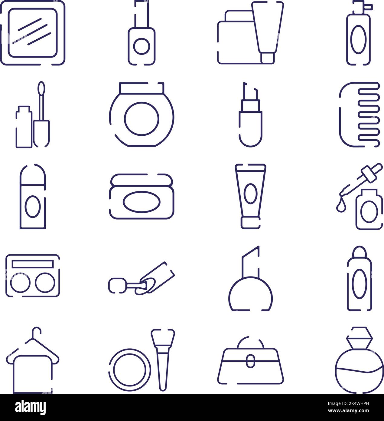 Beauty products, illustration, vector on a white background Stock ...