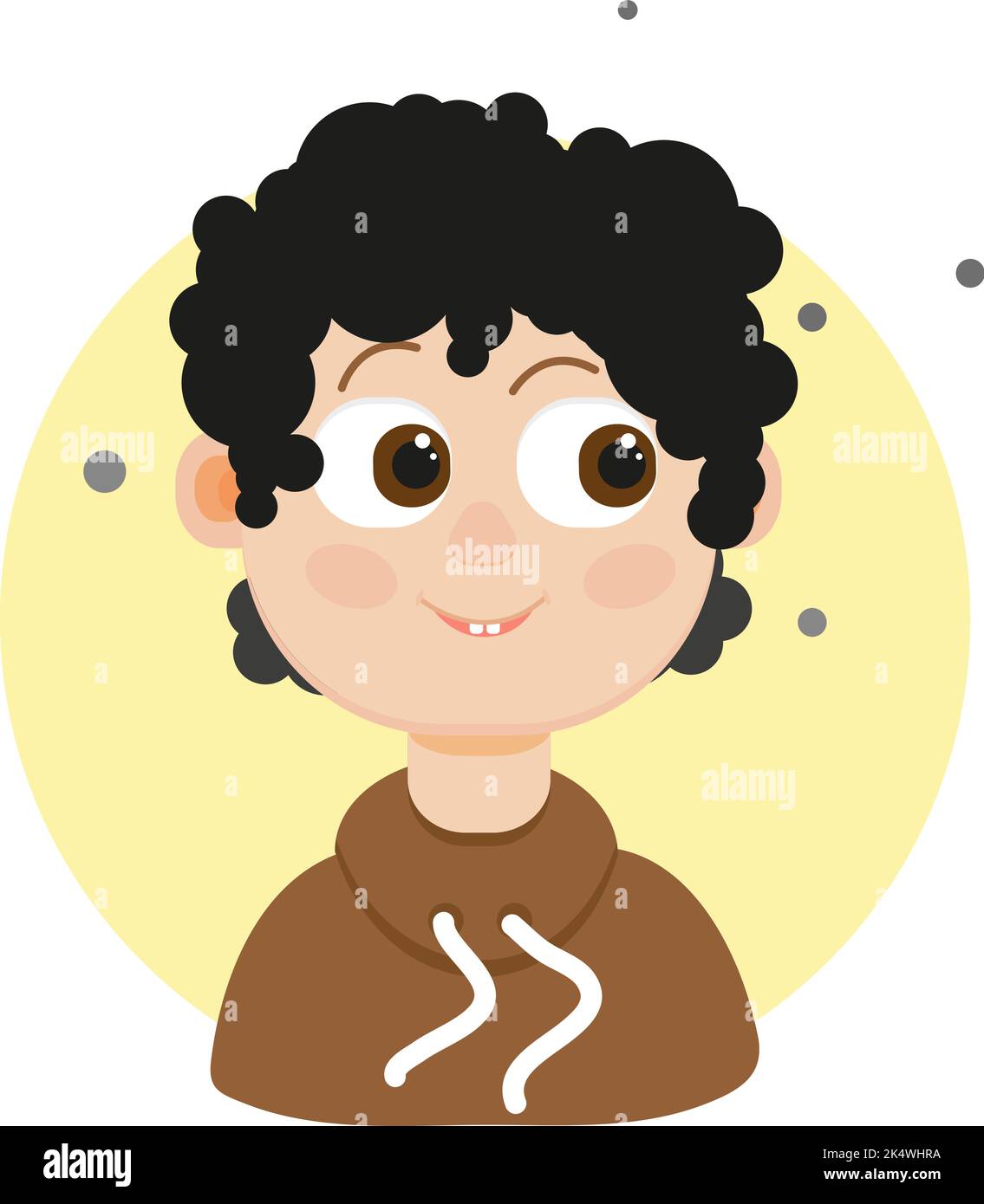 Boy Curly Hair Clipart