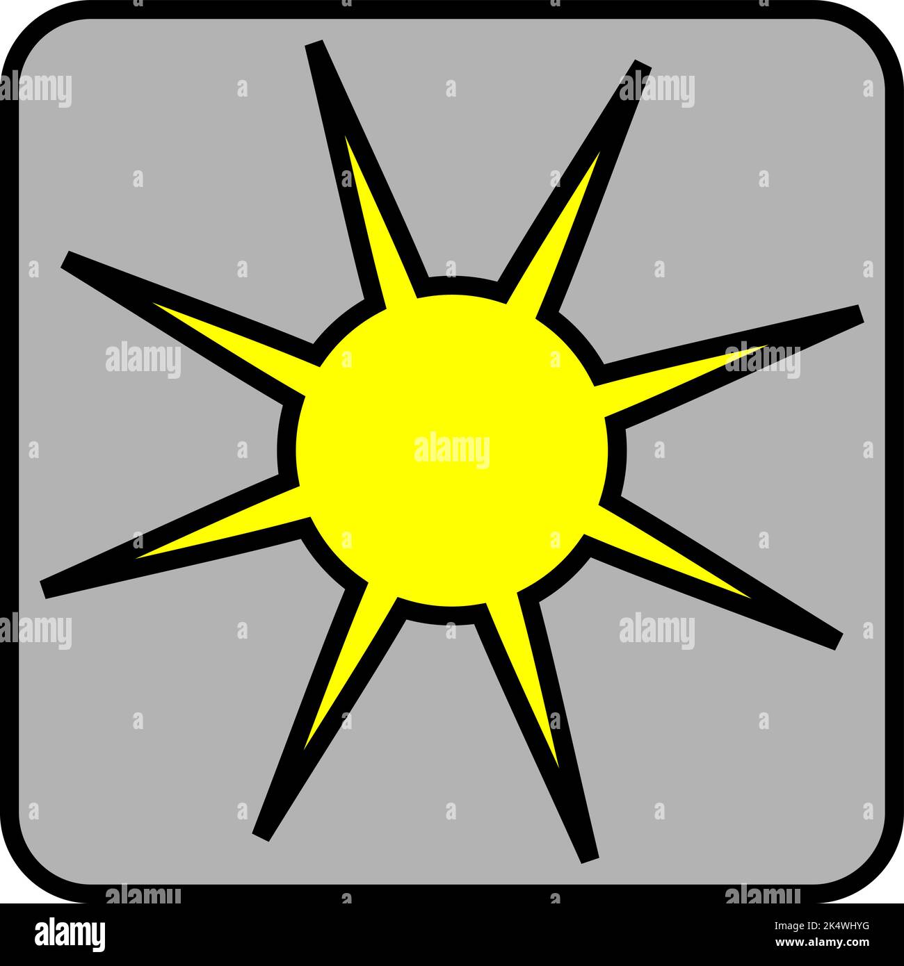 Sunny weather, illustration, vector on a white background Stock Vector ...