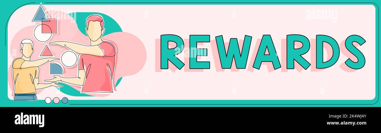 Conceptual display Rewards. Business approach certain number or ...