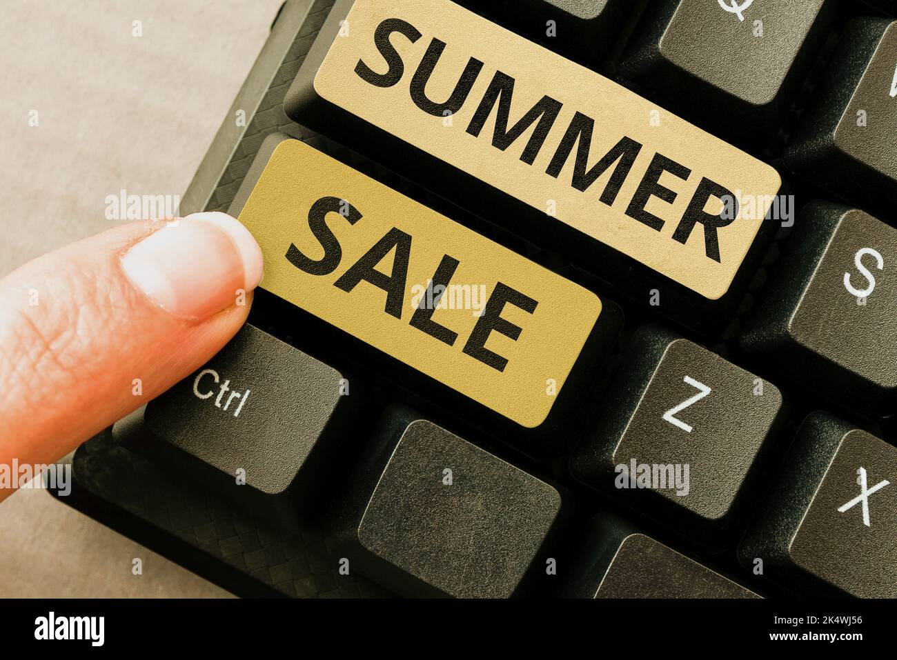 Text sign showing Summer Sale. Business showcase a special type of ...