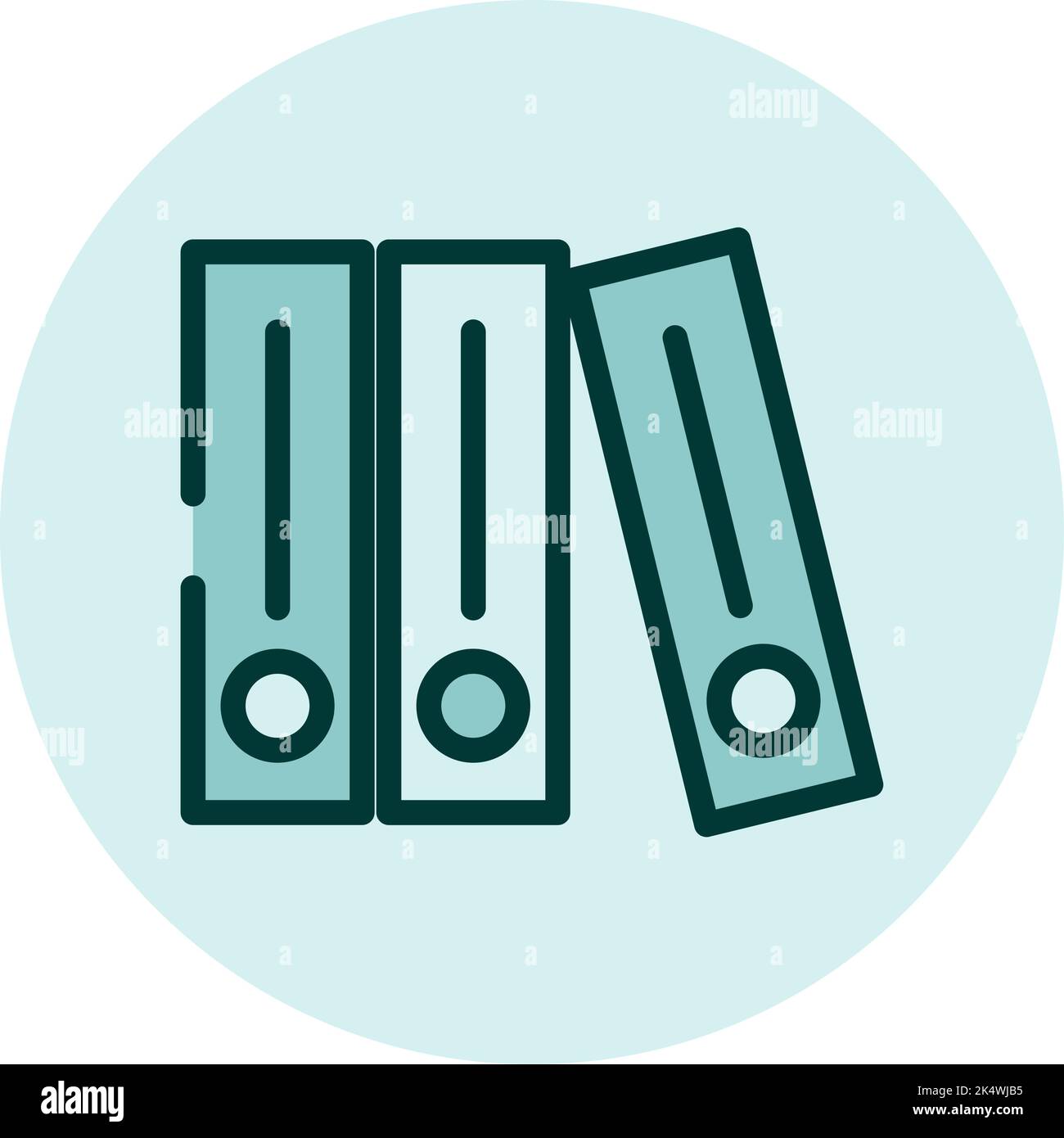 Business files, illustration, vector on a white background Stock Vector ...