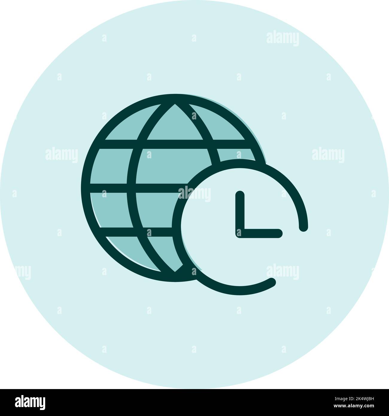 Business time zone, illustration, vector on a white background Stock ...