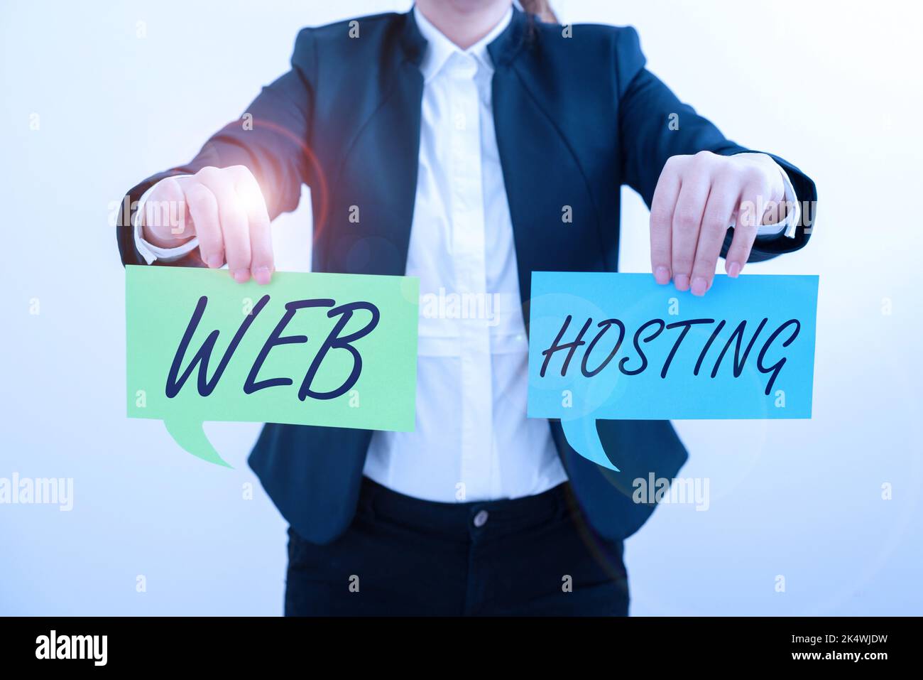 Text sign showing Web Hosting. Conceptual photo business allowing ...