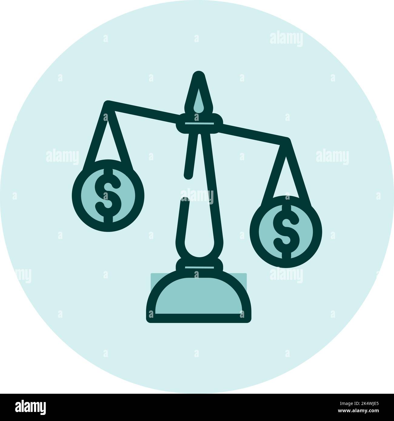 Budget balance, illustration, vector on a white background Stock Vector ...