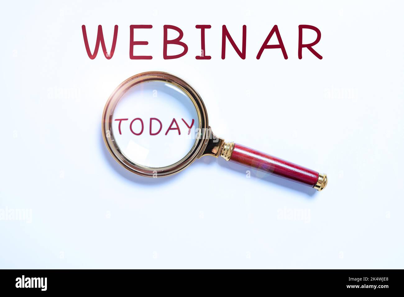 Text caption presenting Webinar. Concept meaning engaging online event ...