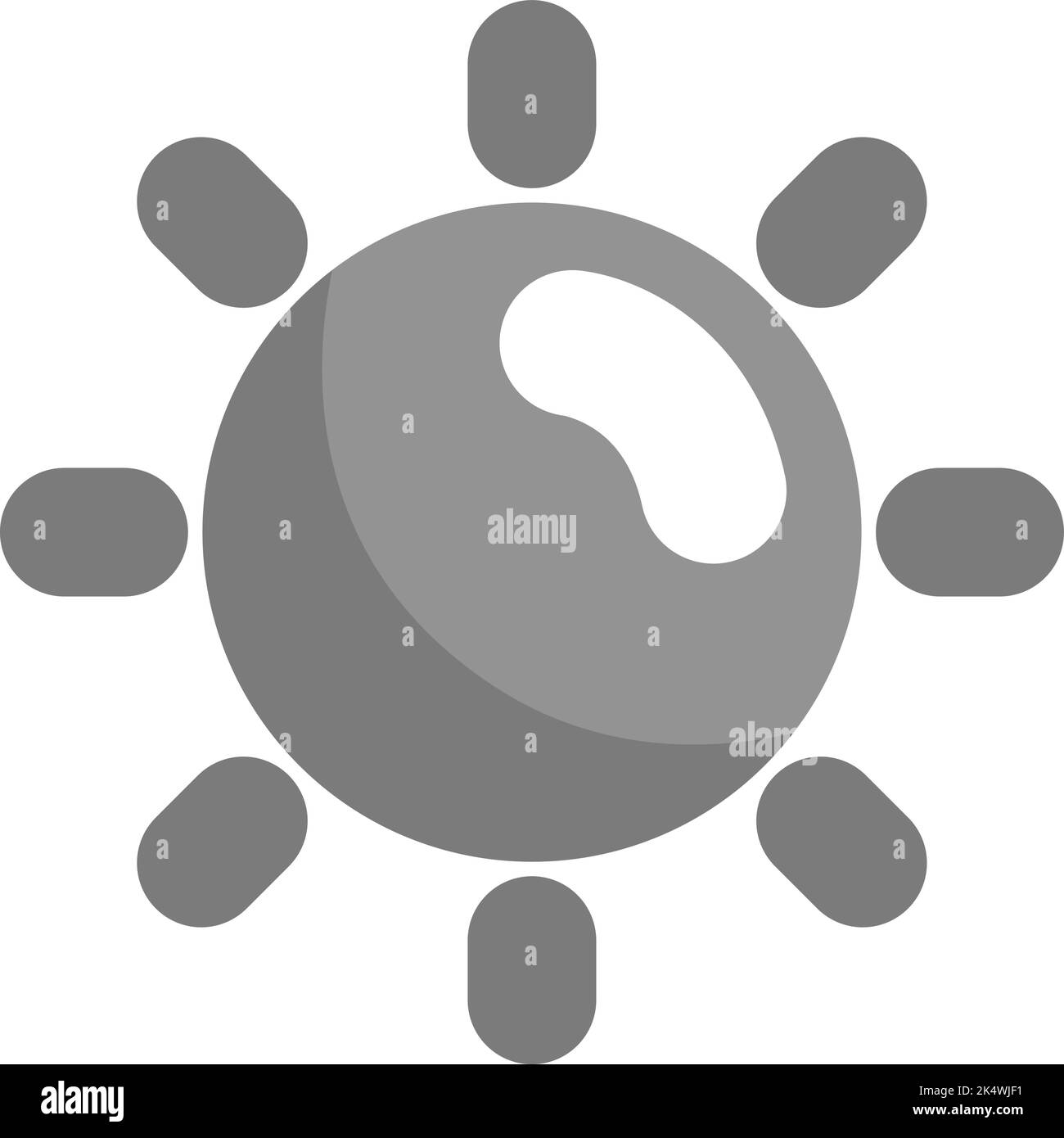 Sunny weather, illustration, vector on a white background Stock Vector ...