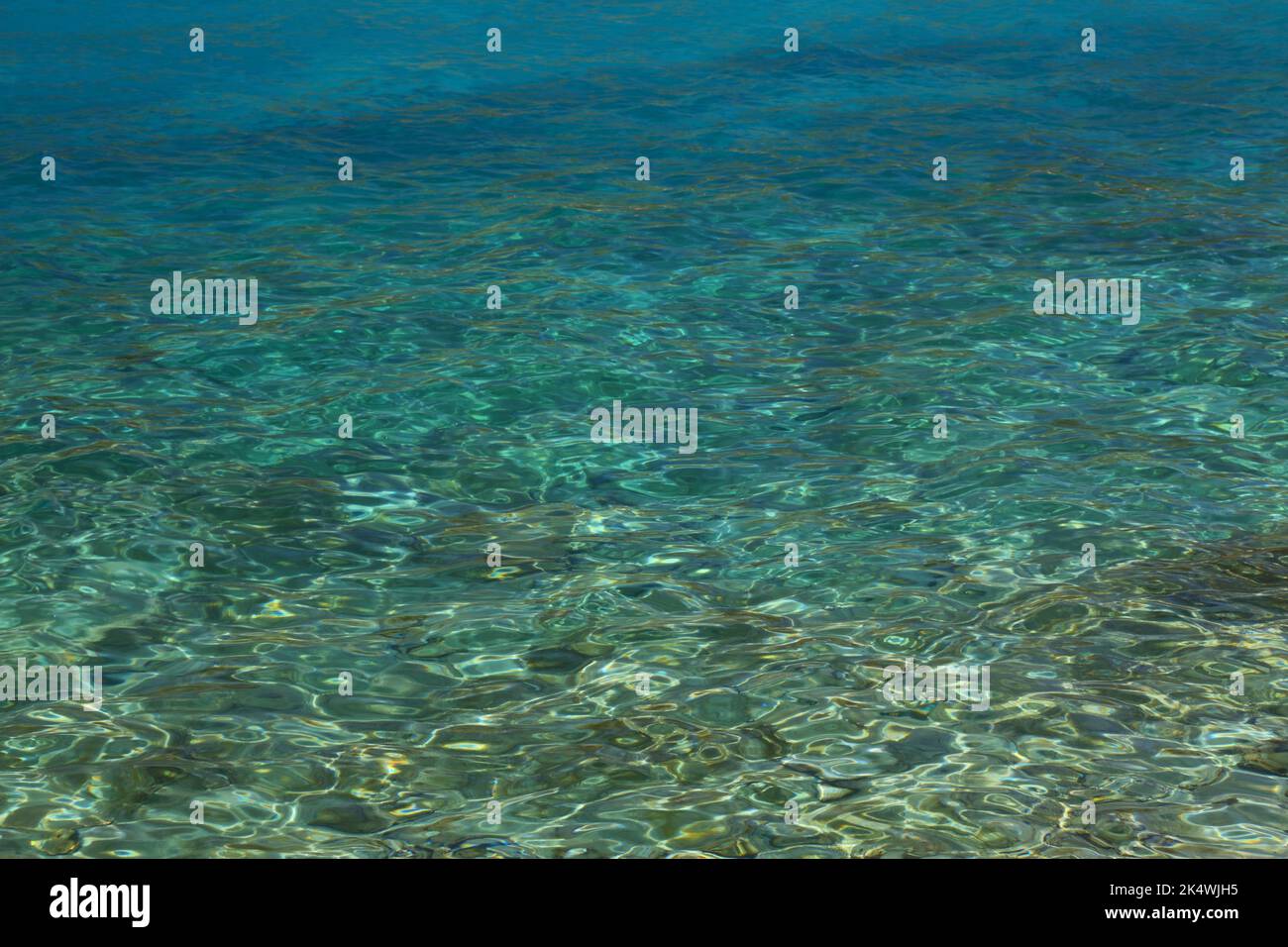 Exotic water background. Adriatic Sea. Turquoise colored water abstract ...