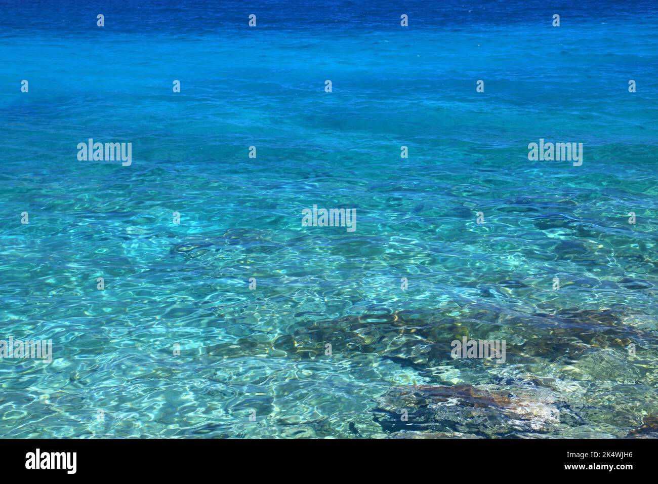 Sea water background. Adriatic coast clear water texture in Croatia ...