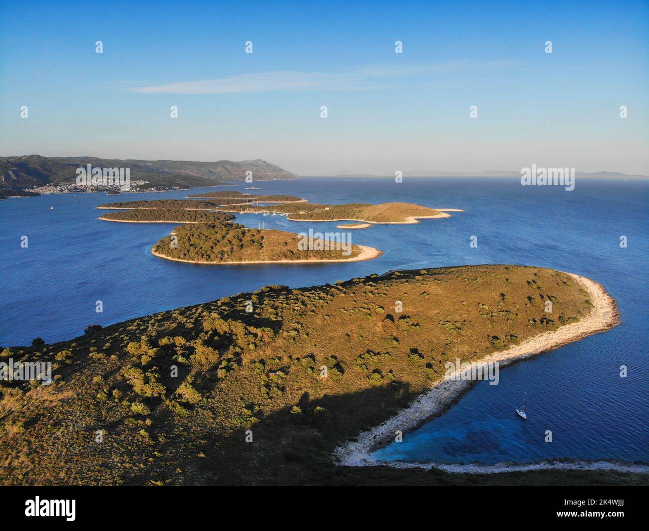 Islands of Croatia. Sveti Klement (St. Clement) island of Pakleni ...