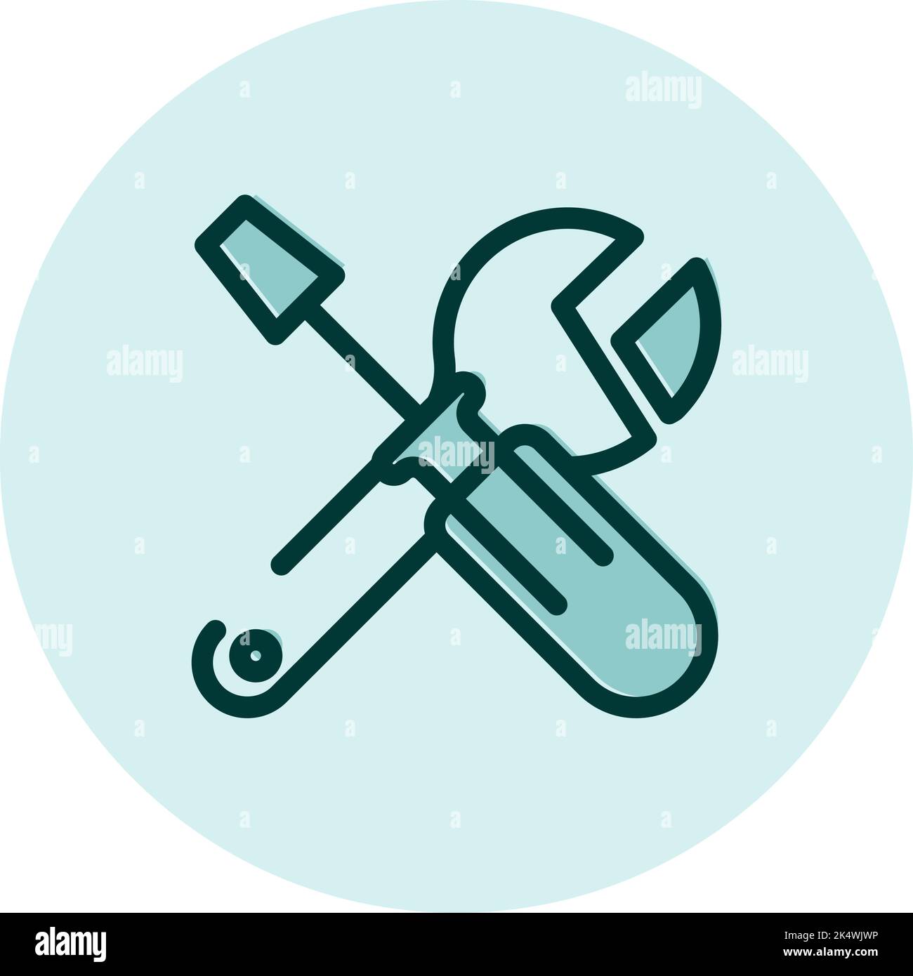 Car tools, illustration, vector on a white background Stock Vector ...