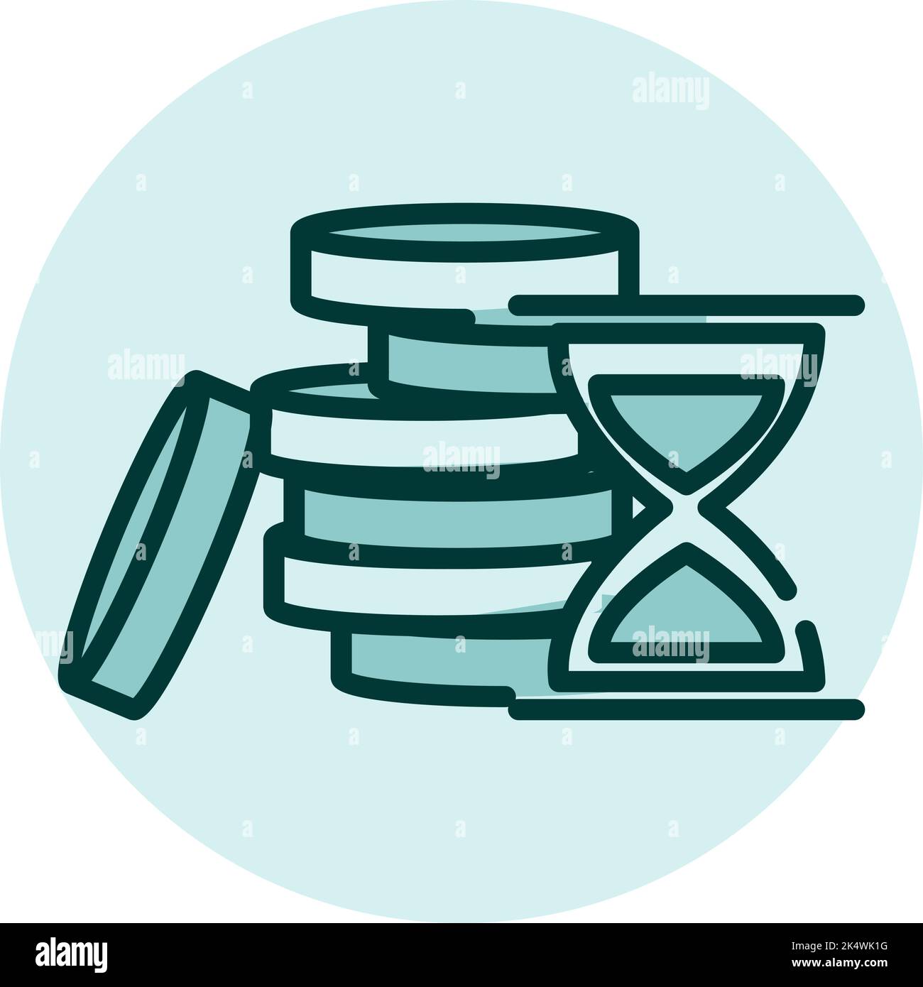 Business short term investment, illustration, vector on a white ...