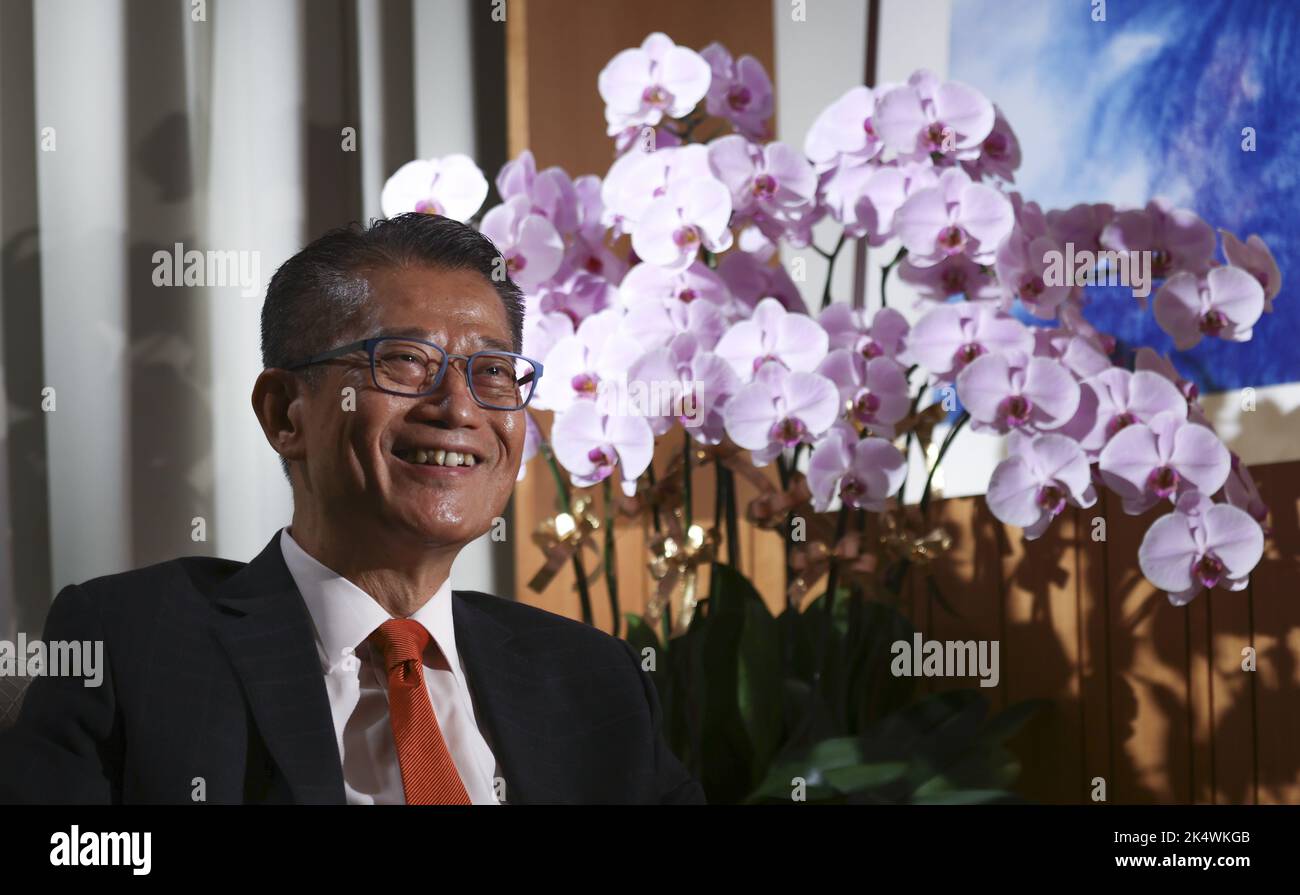 Financial Secretary Paul Chan Mo-po is interviewed by the Post at ...
