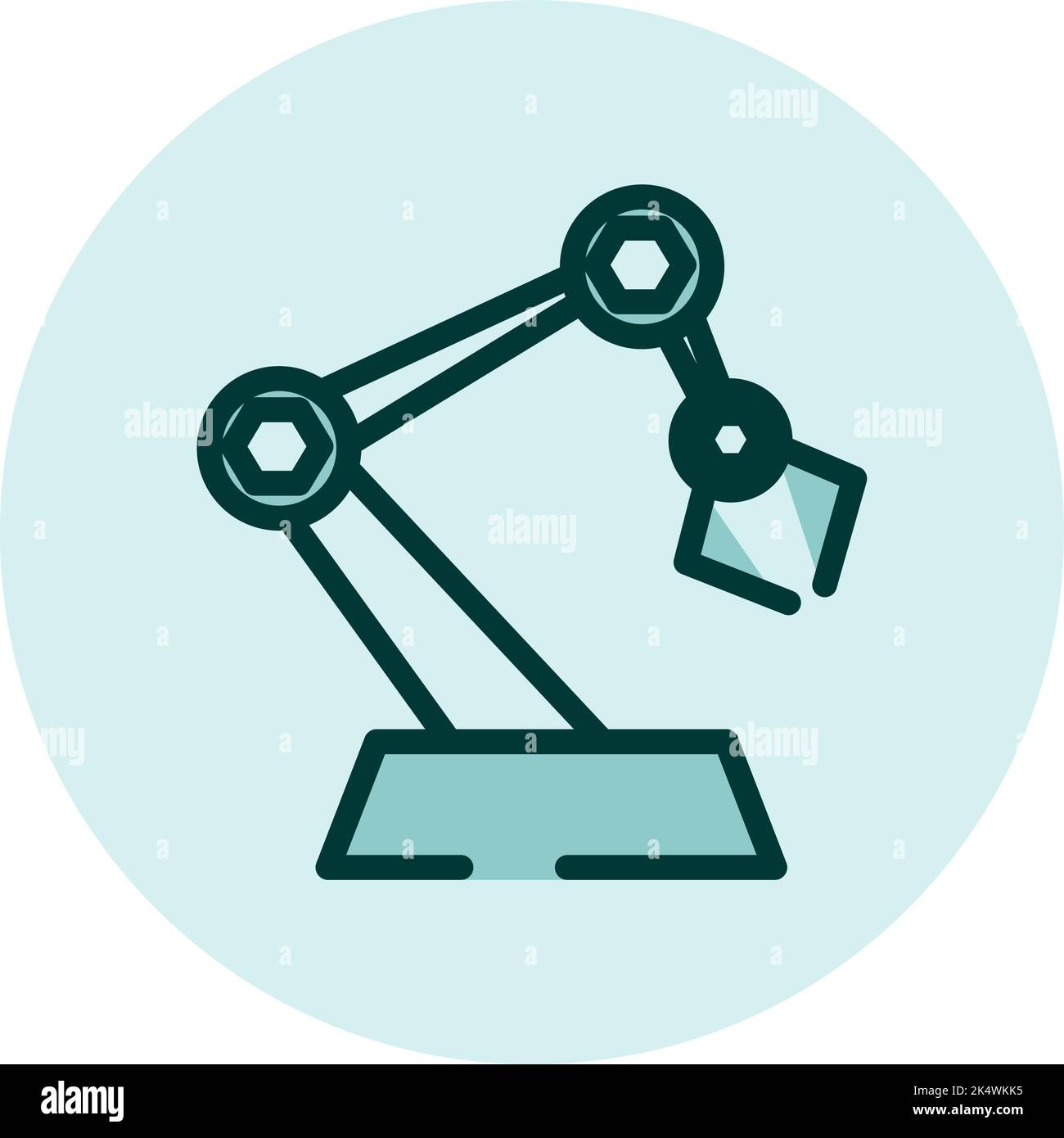 Business industry robotics, illustration, vector on a white background ...