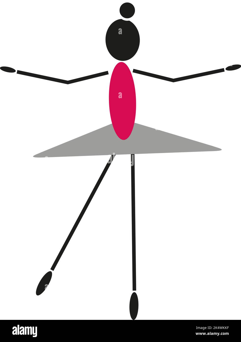 Pink Ballerina Illustration Vector On A White Background Stock Vector Image And Art Alamy