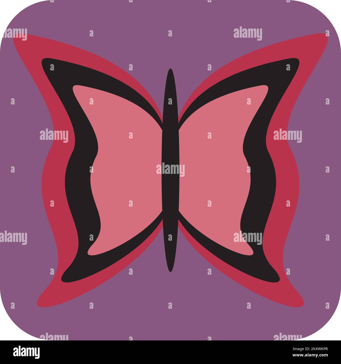 Exotic butterfly, illustration, vector on a white background Stock ...