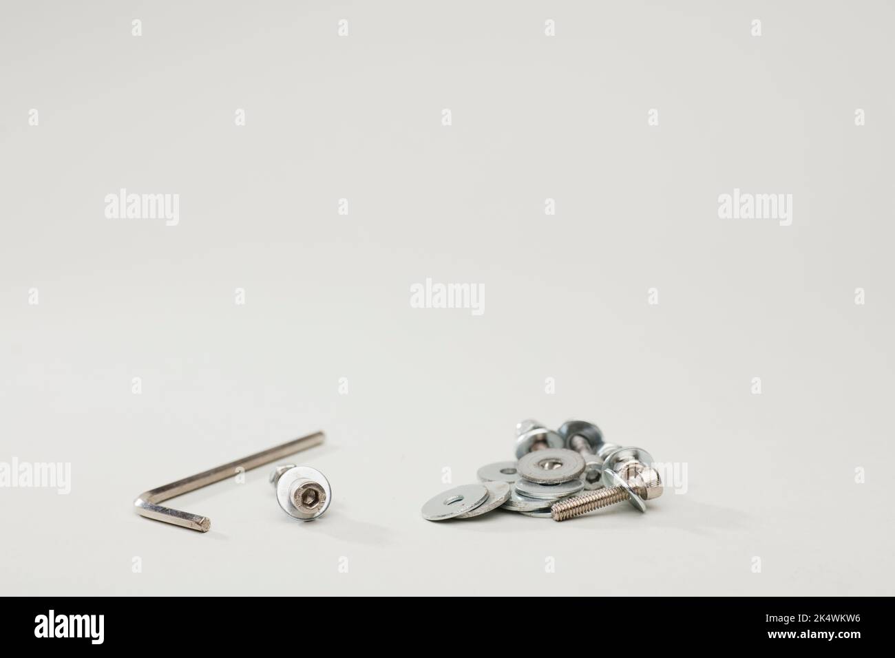 allen tool with stainless steel screws and washers Stock Photo - Alamy