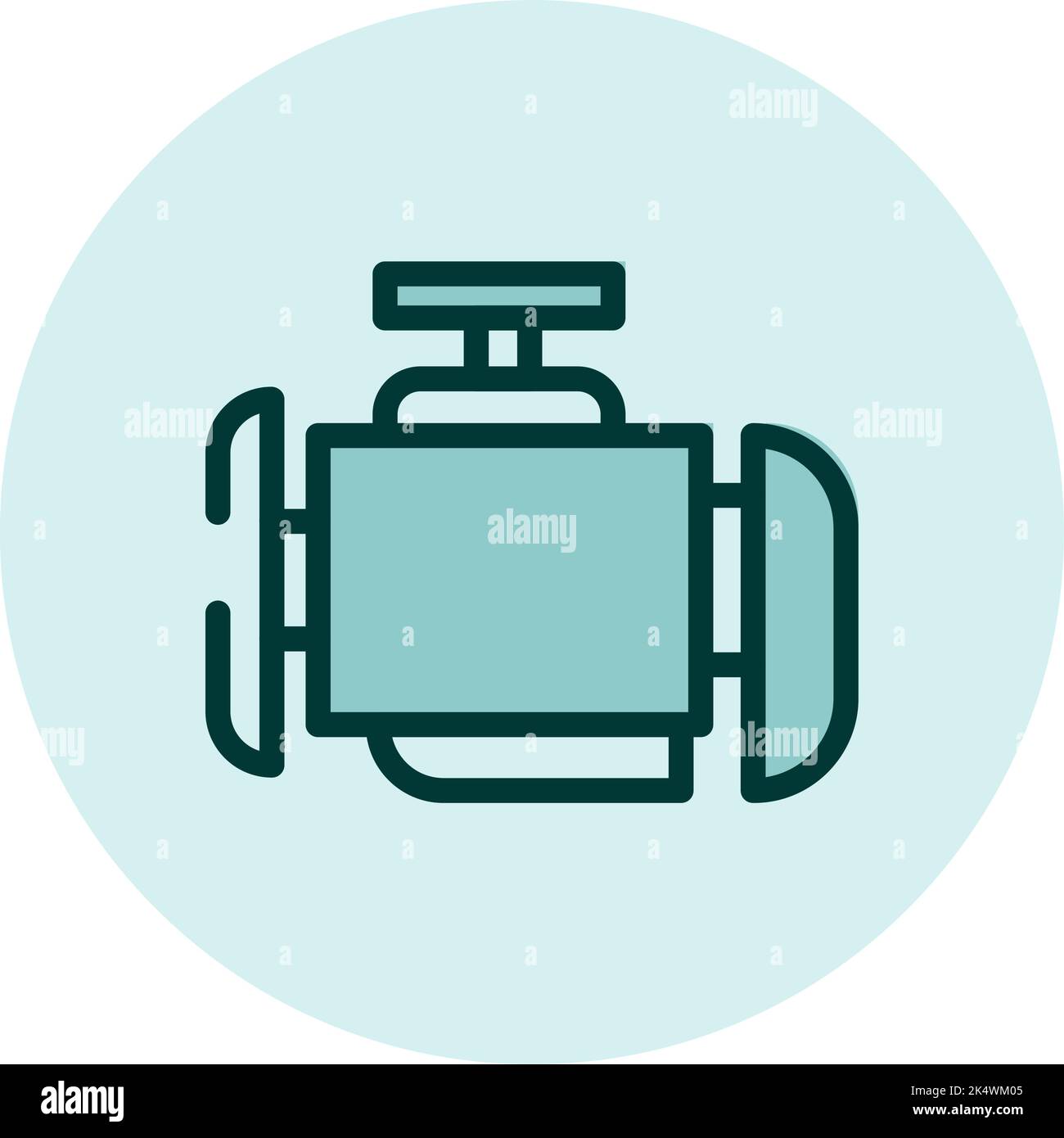 Car engine, illustration, vector on a white background Stock Vector ...