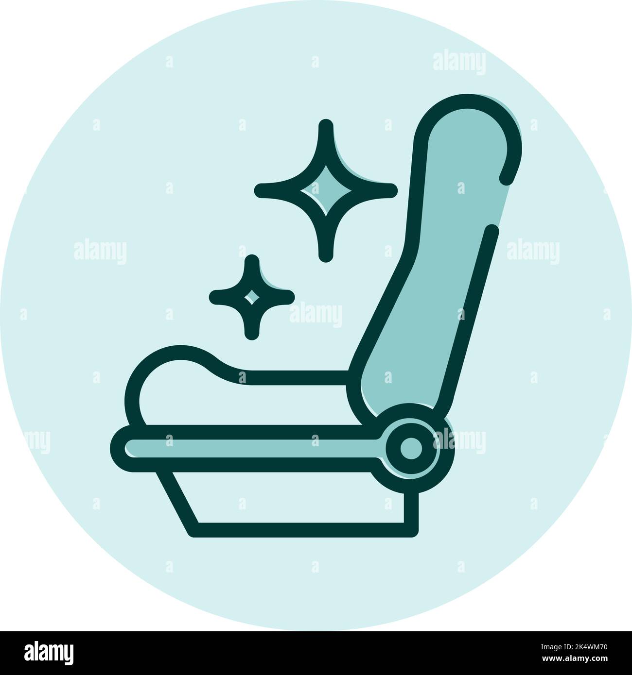 Car seat, illustration, vector on a white background Stock Vector Image ...