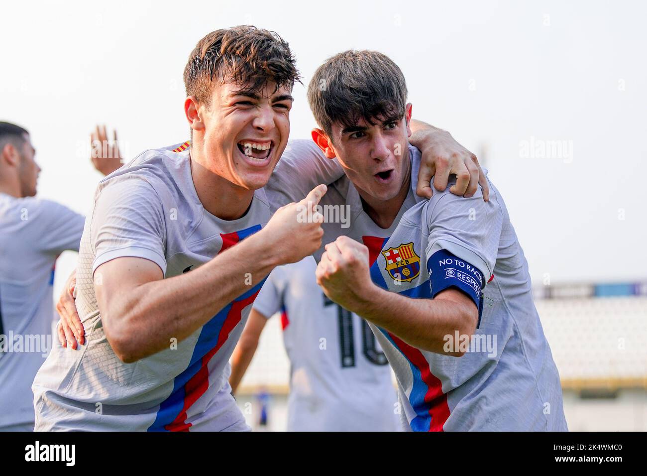Milan, Italy. 04th Oct, 2022. Victor Barbera of FC Barcelona celebrates ...