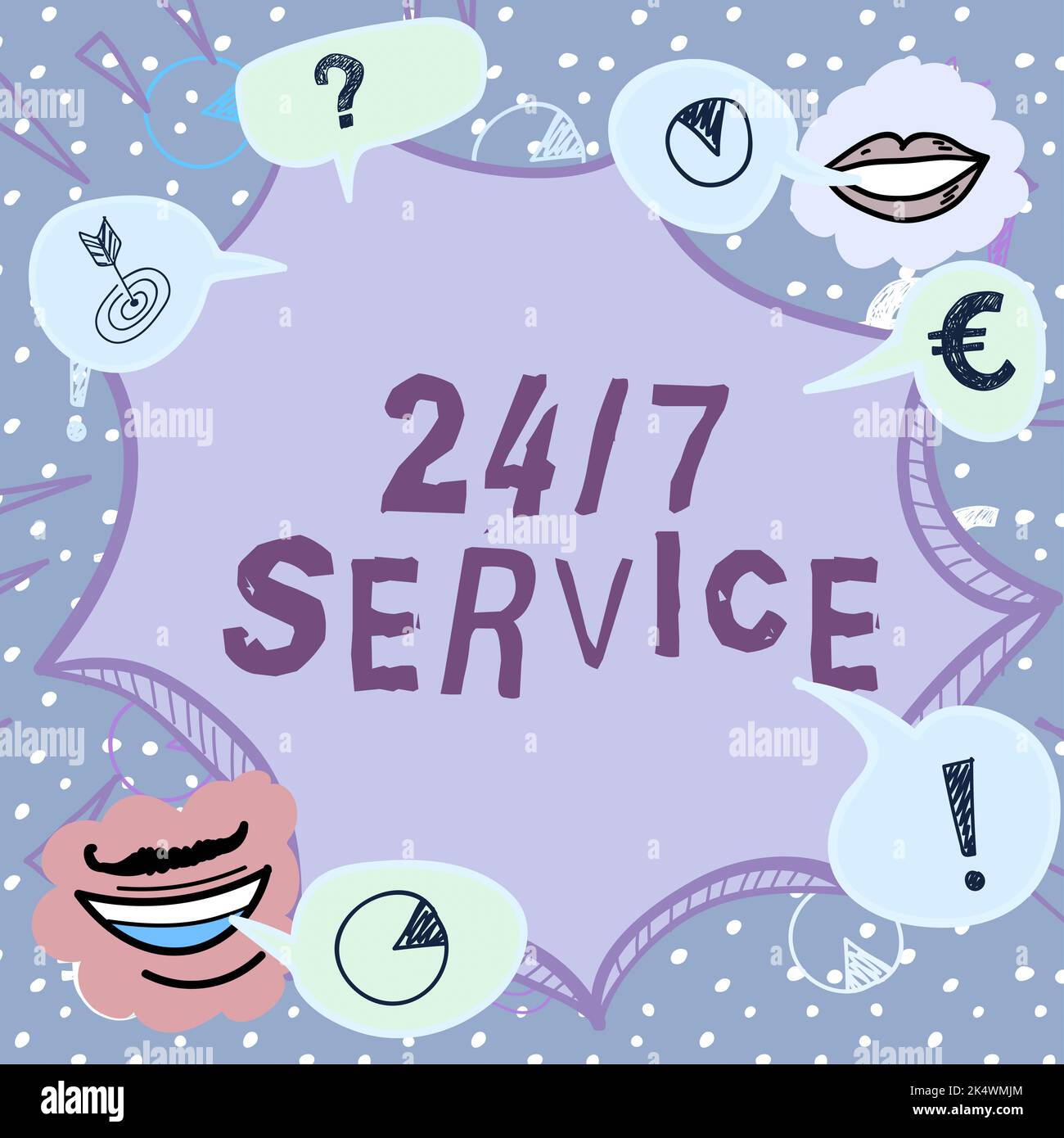 Hand writing sign 24 Or7 Service. Business overview providing an ...