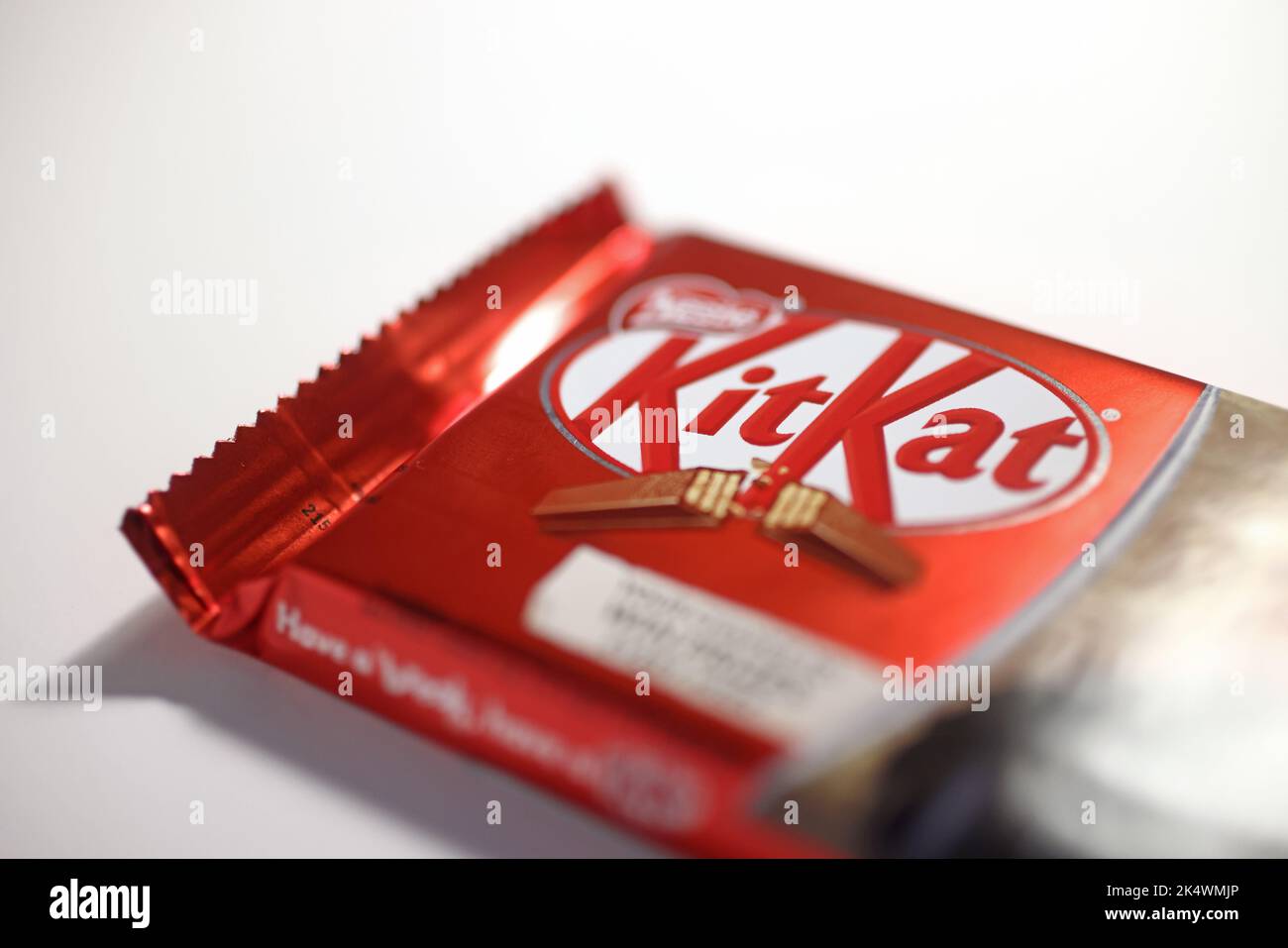 Kit Kat (stylised as KitKat in various countries) is a chocolate ...
