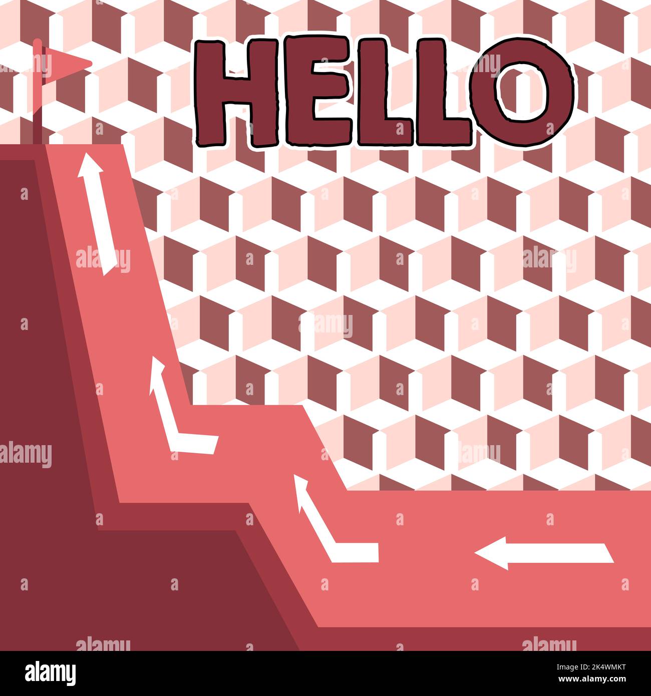 Hand writing sign Hello. Conceptual photo alteration of hallo which was ...