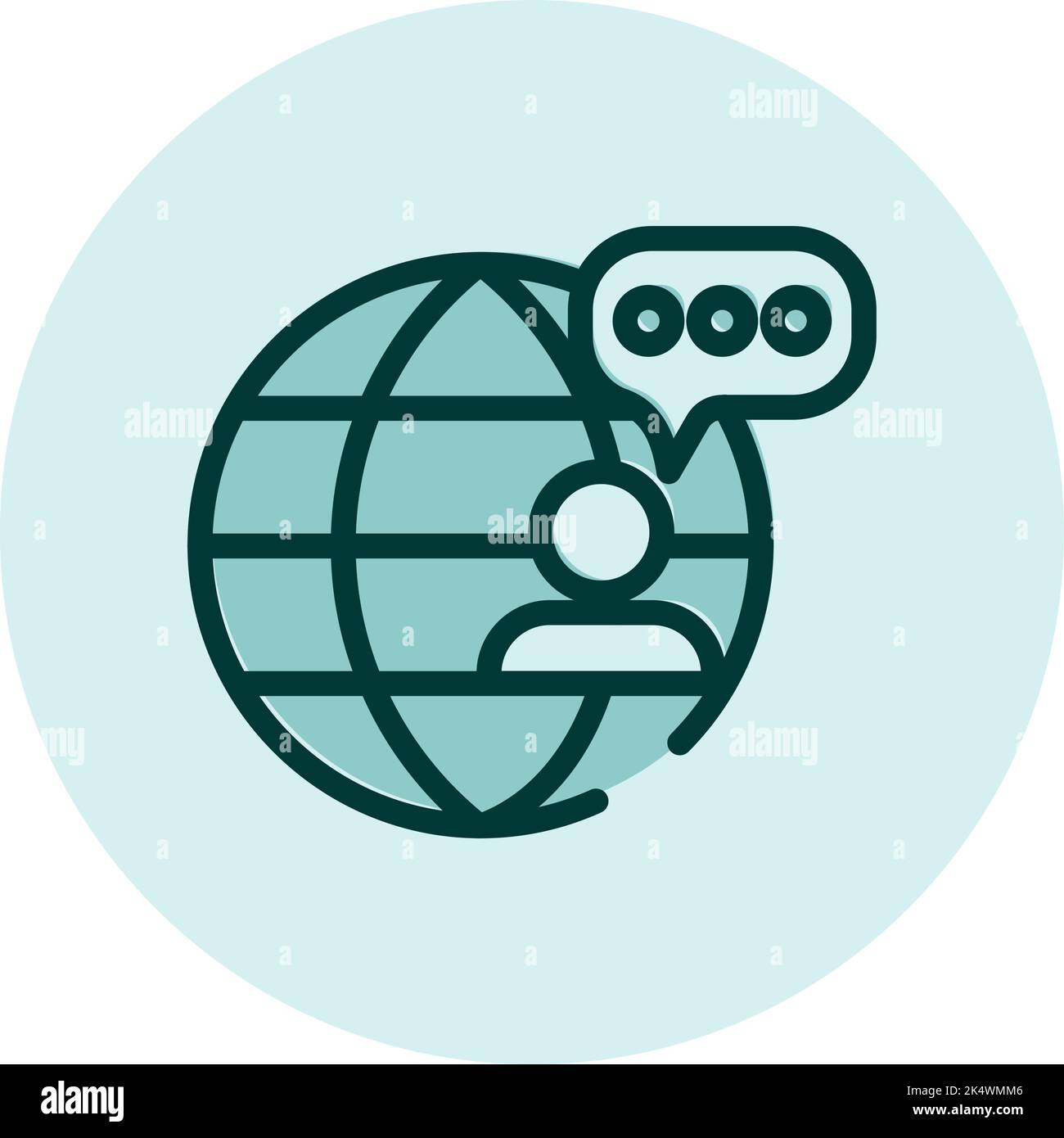 Business global communication, illustration, vector on a white ...