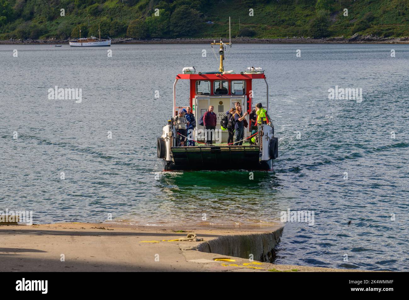 The ferry from Kerrera landing on the mainland Scotland Stock Photo - Alamy