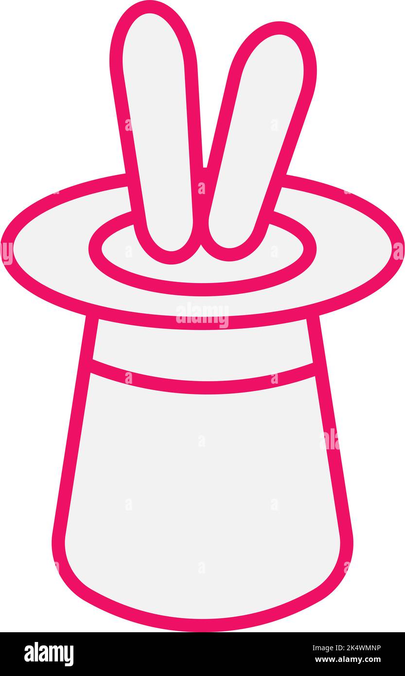 Party magic hat, illustration, vector on a white background Stock ...