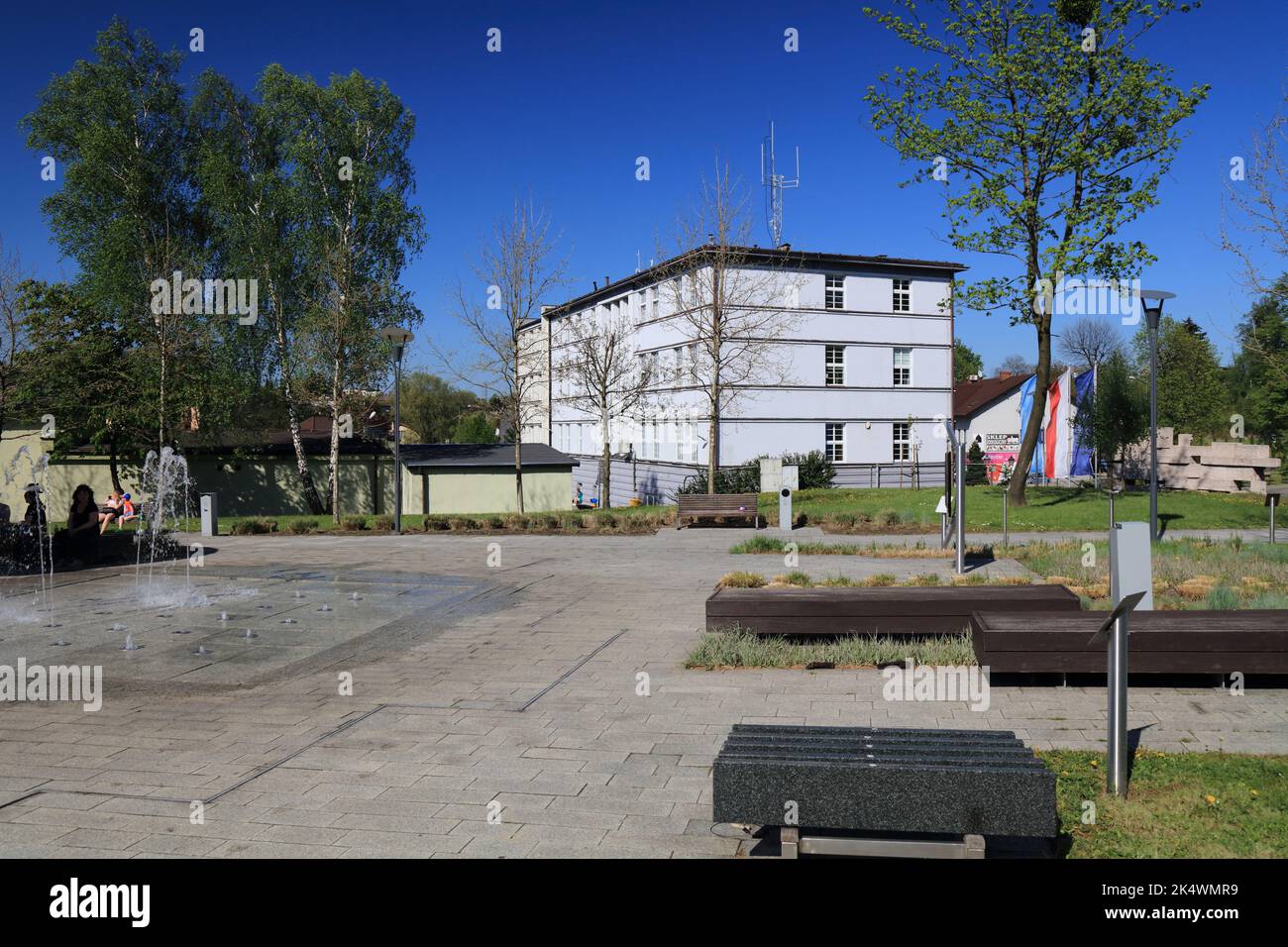 RYDULTOWY, POLAND - MAY 11, 2021: Town hall (Polish: Urzad Miasta) of ...