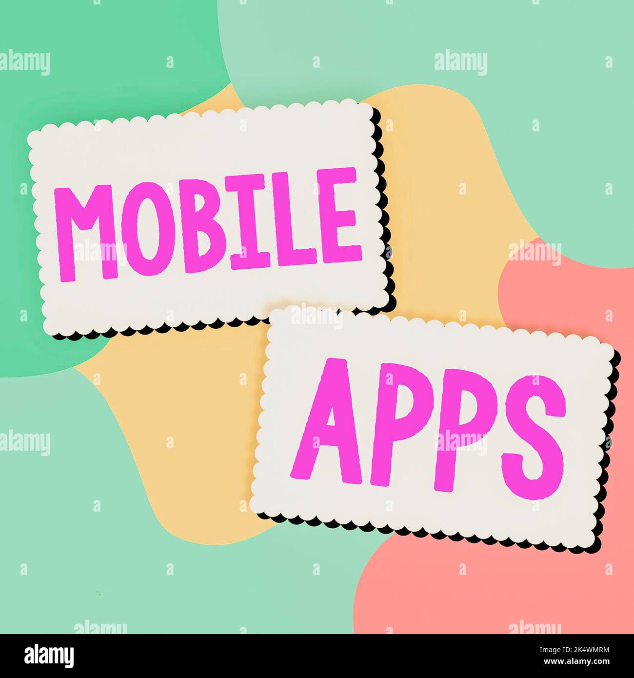 Conceptual display Mobile Apps. Business concept a software application designed to run on ...