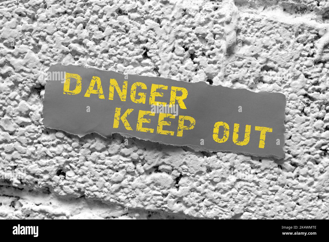 Text sign showing Danger Keep Out. Business showcase Warning ...