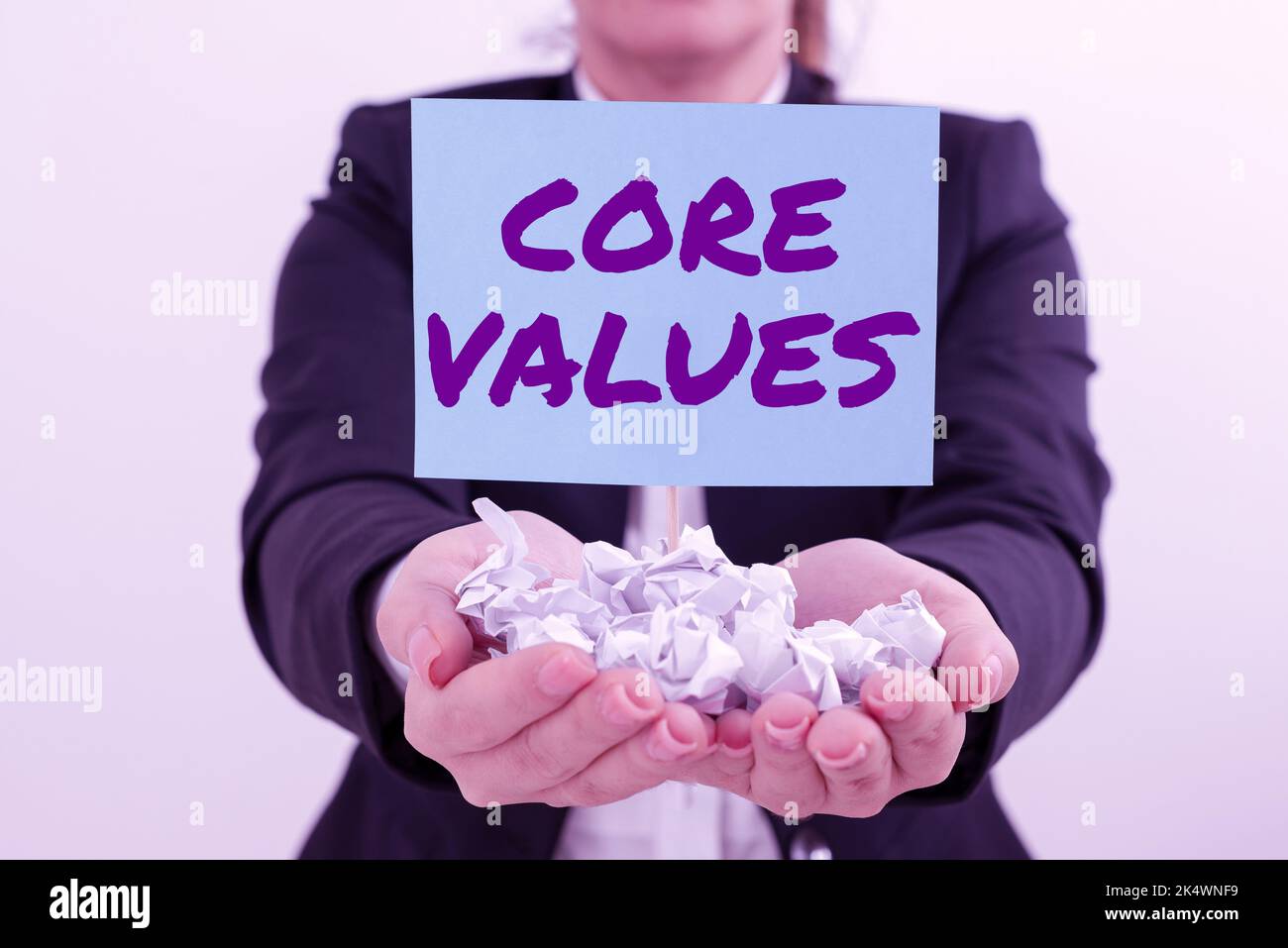 Conceptual display Core Values. Word for principles which guide and ...