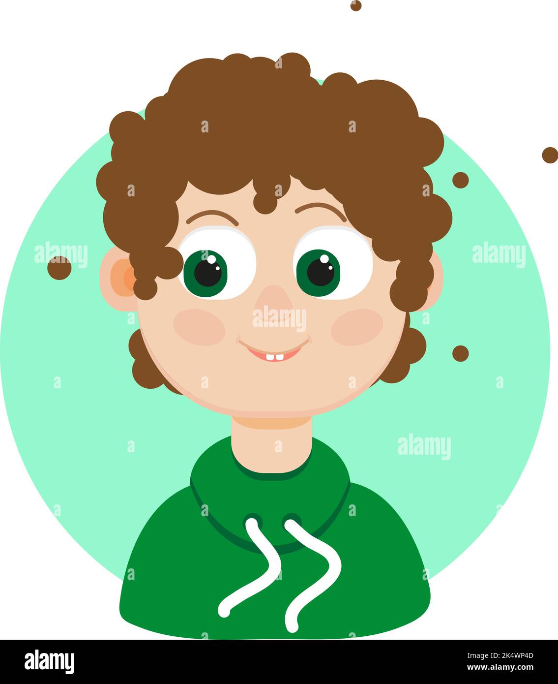 Brown haired boy Stock Vector Images - Alamy