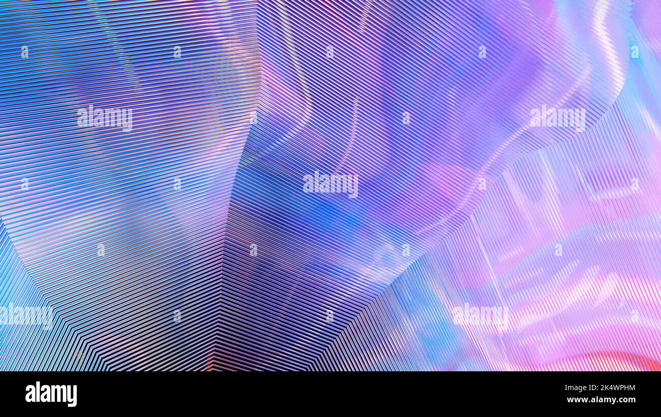Blue and purple reflective lines hi-tech background - abstract 3D ...