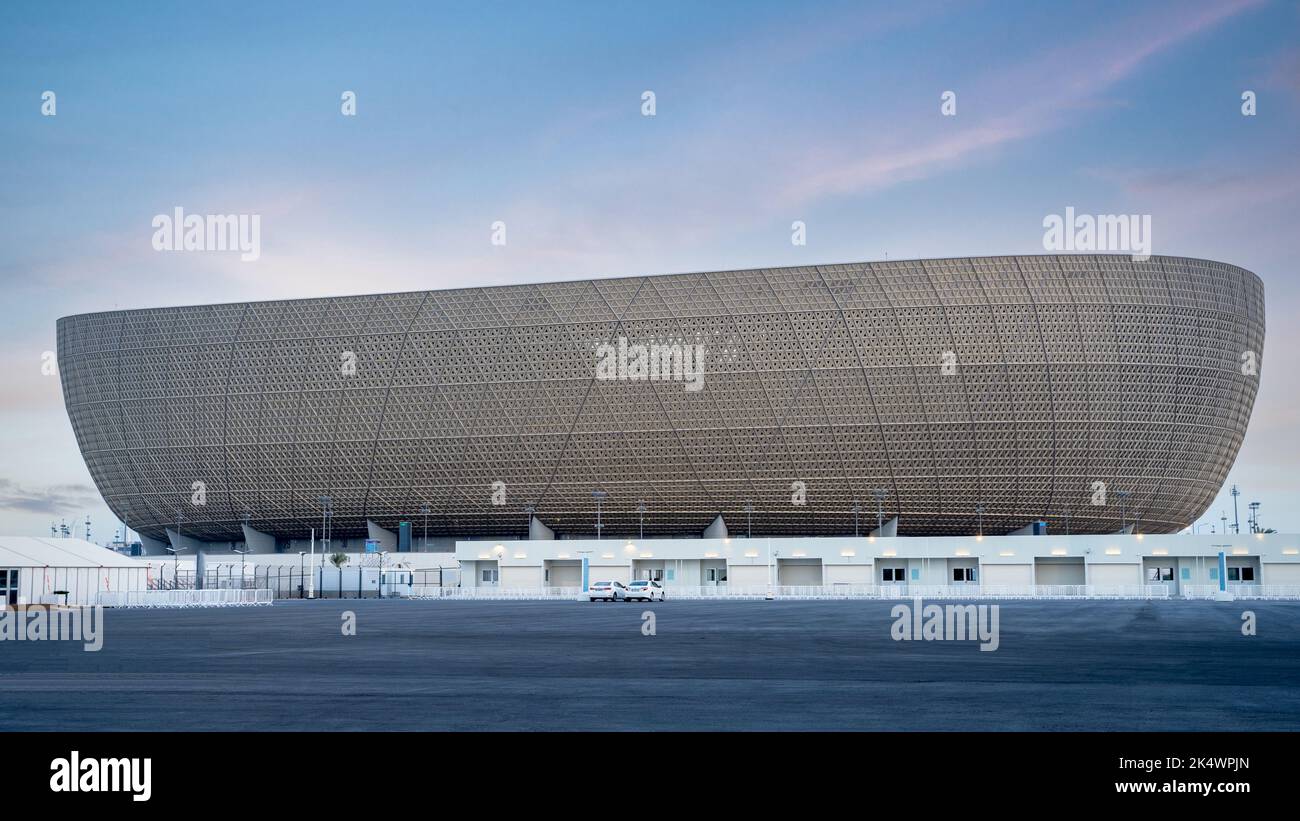 Doha,Qatar- September 09,2022 : Iconic Lusail football Stadium in ...