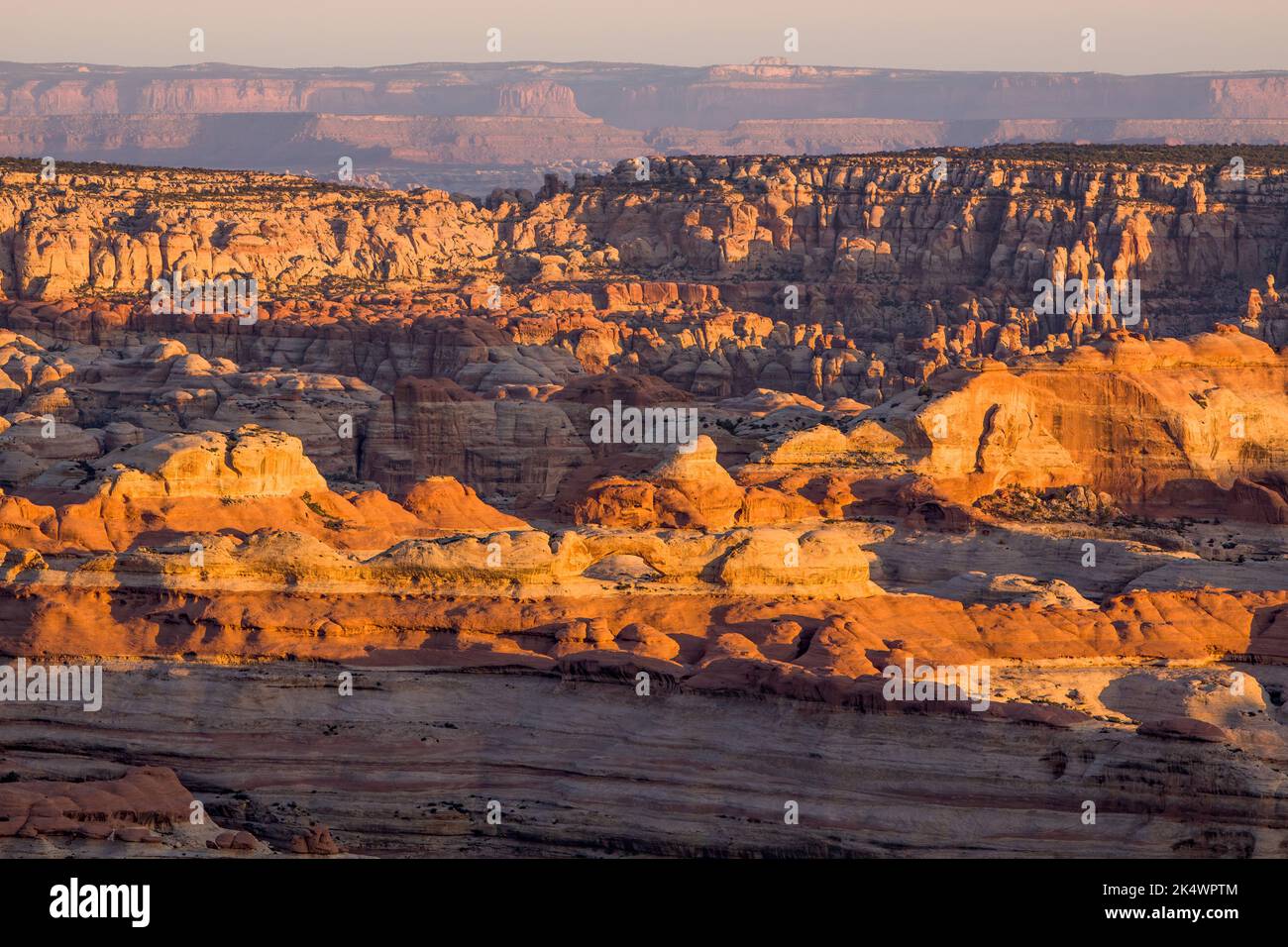 Sunrise view of the Needles District of Canyonlands NP from the Big ...