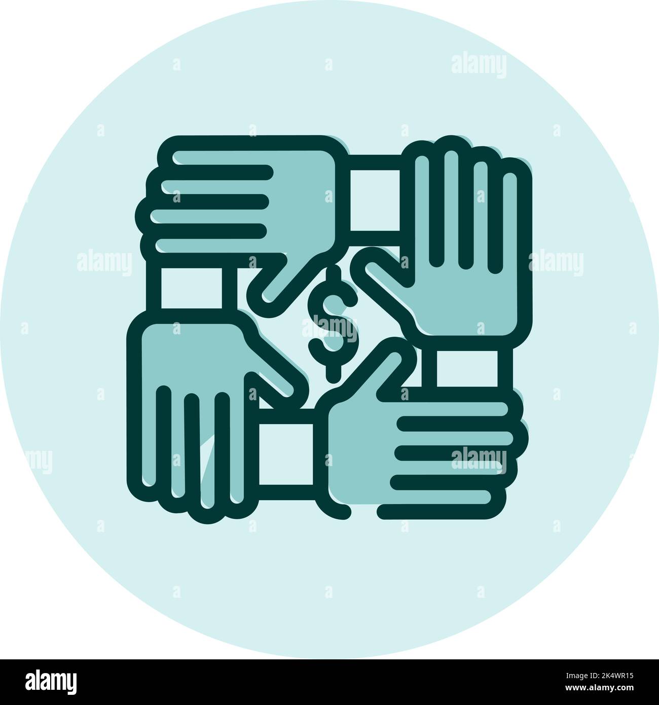 Business union, illustration, vector on a white background Stock Vector ...