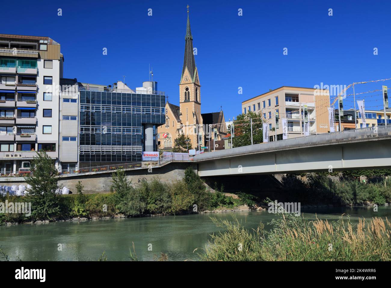 VILLACH, AUSTRIA - AUGUST 11, 2022: Skyline of Villach, Austria seen ...