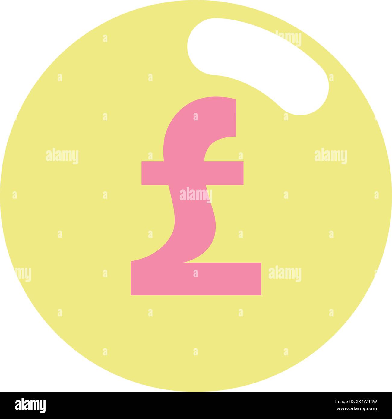 Banking pound, illustration, vector on a white background Stock Vector ...