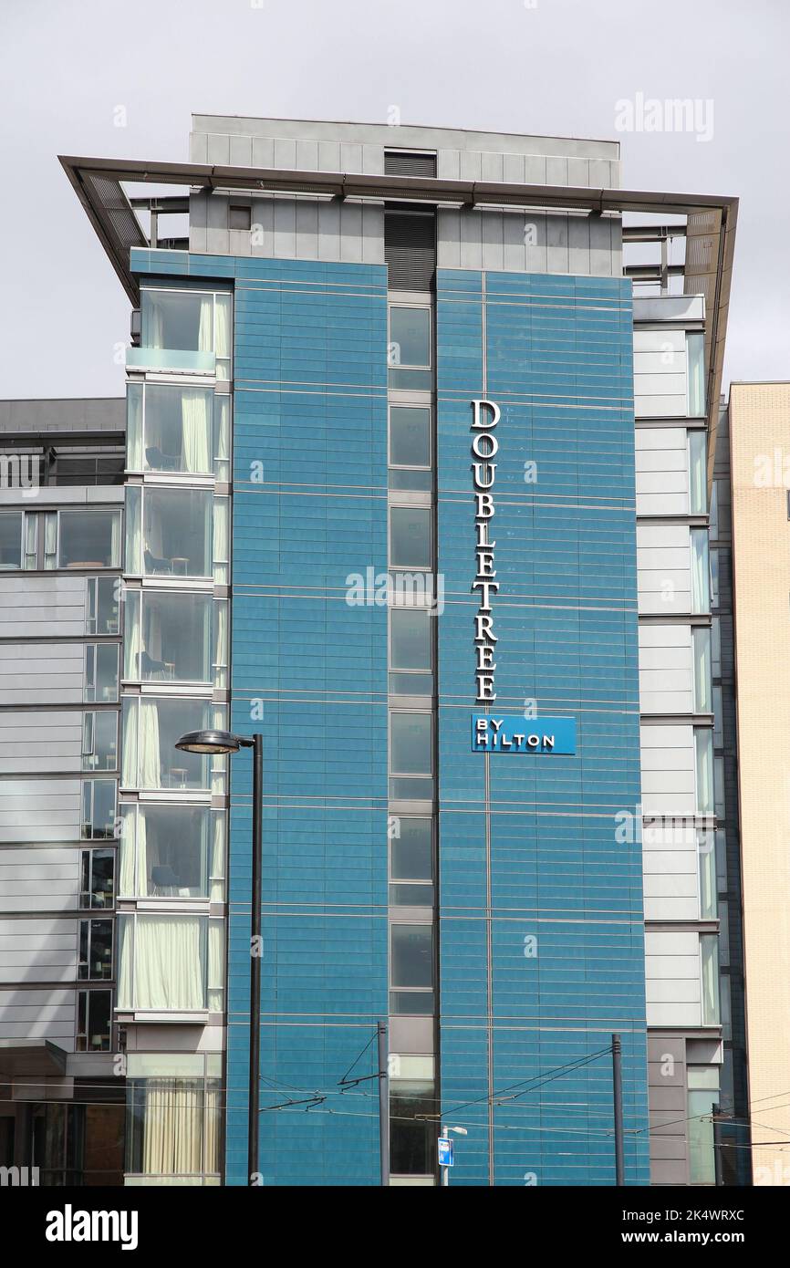 MANCHESTER UK APRIL 23 2013 Doubletree By Hilton Hotel Brand In manchester-uk-april-23-2013-doubletree-by-hilton-hotel-brand-in